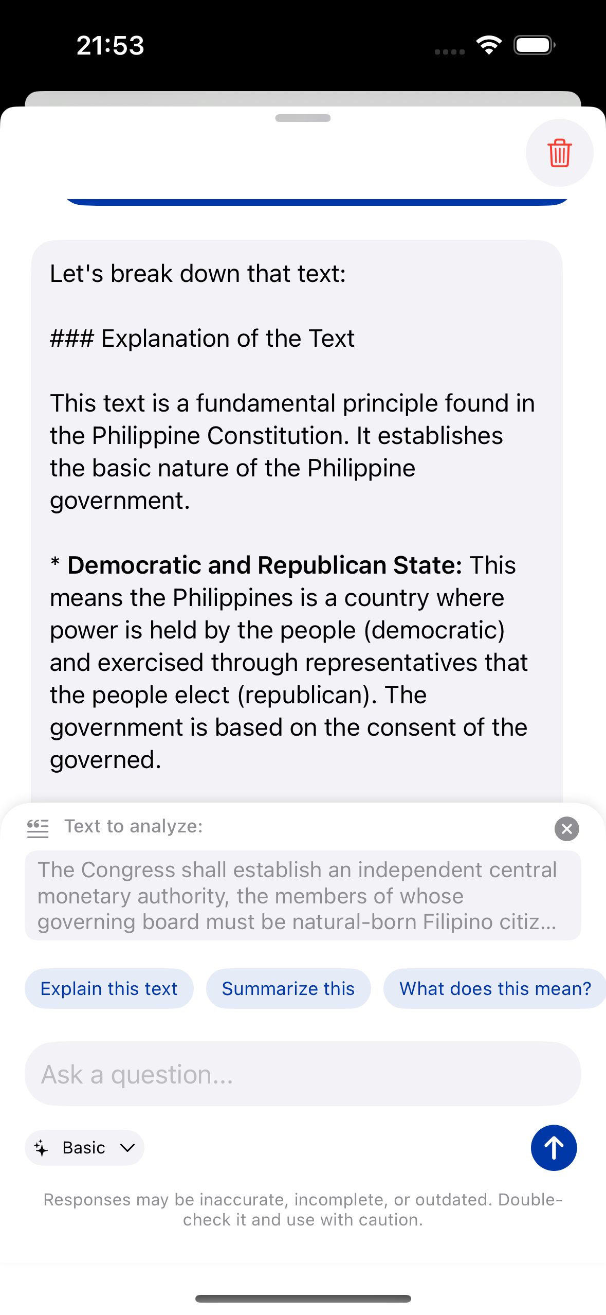 Constitution App | Interactive Guide
