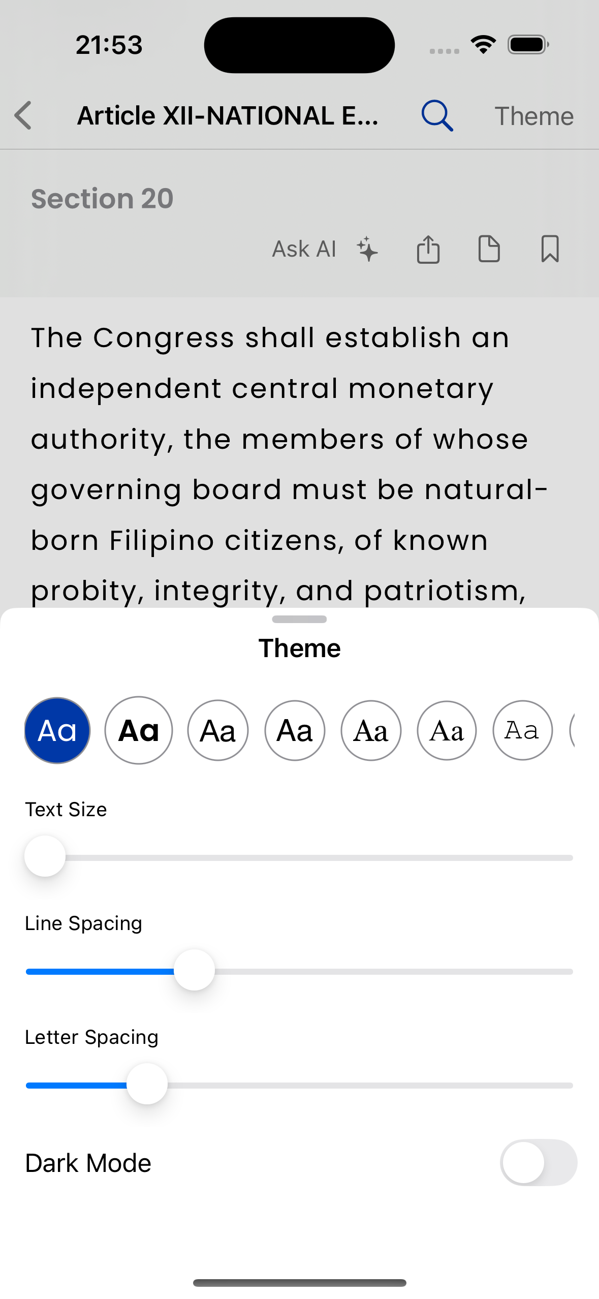 Constitution App | Interactive Guide